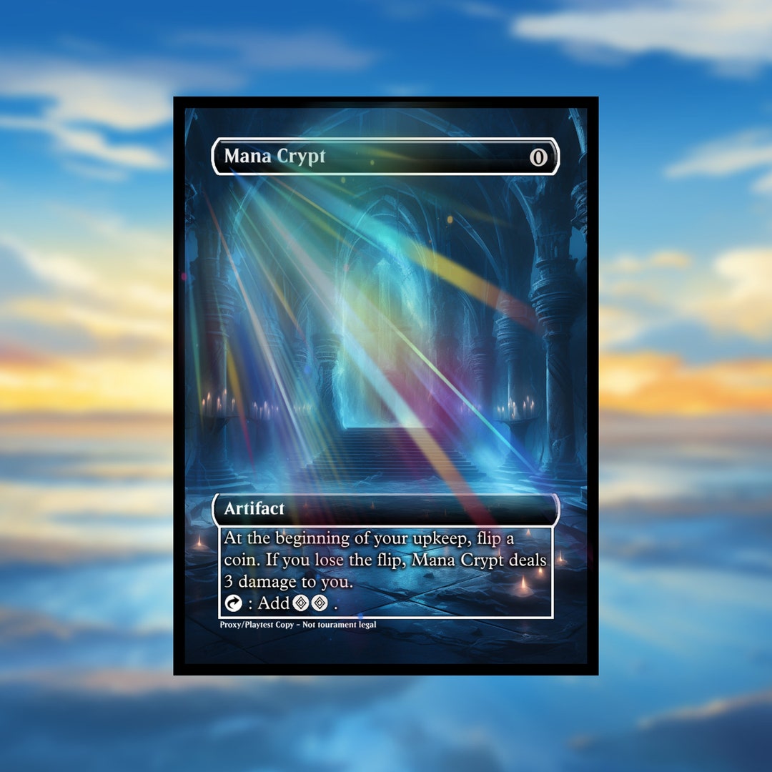 Mana Crypt Foil MTG Proxy Clear Frame Proxy Mana Crypt Card for ...