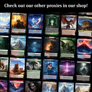 Balefire Dragon Proxy Clear Frame Custom Art Game Card for Commander ...