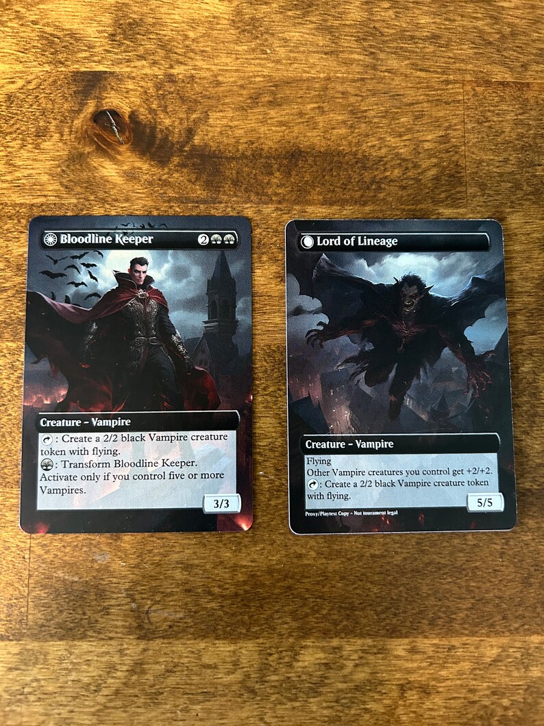 Bloodline Keeper Lord of Lineage MTG Proxy Custom Game Cards - Etsy