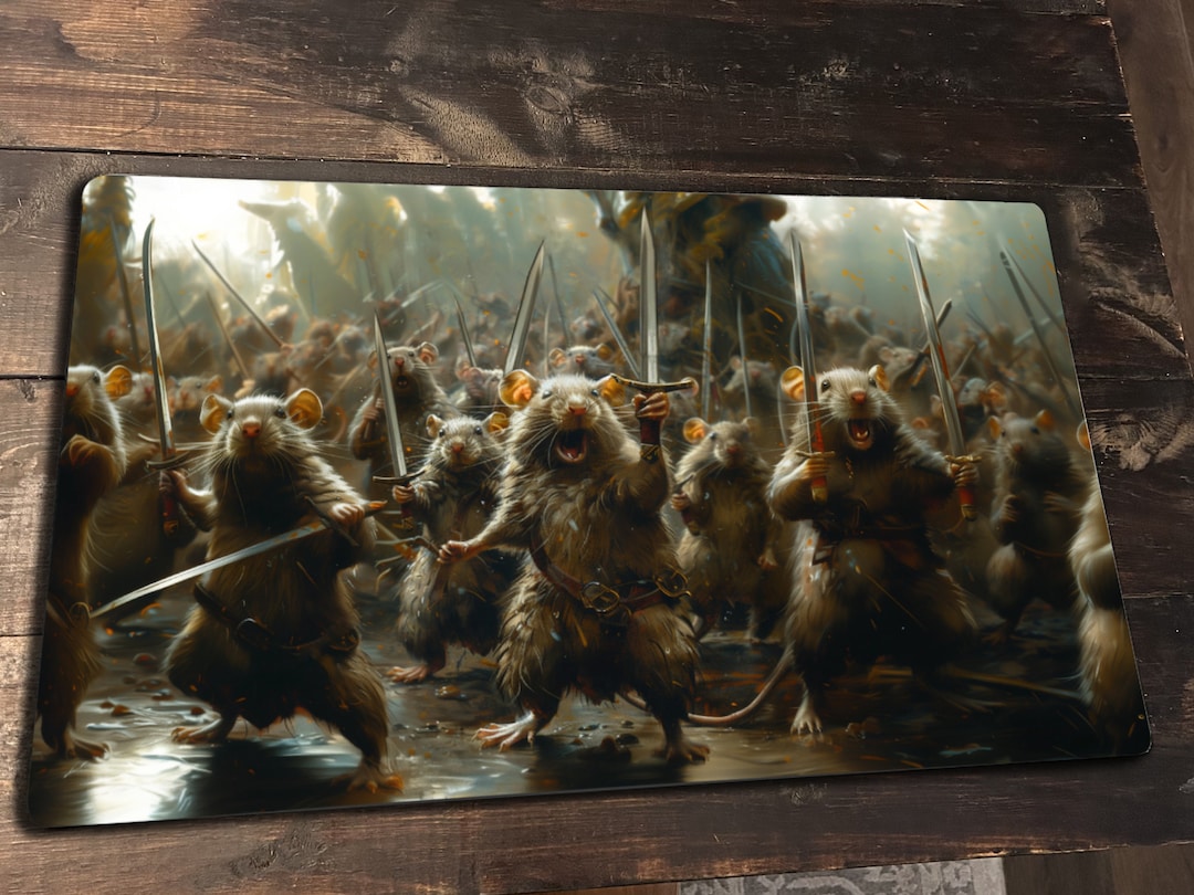 Rat Colony MTG Playmat Custom Art Card Game Playmat Great for Marrow ...