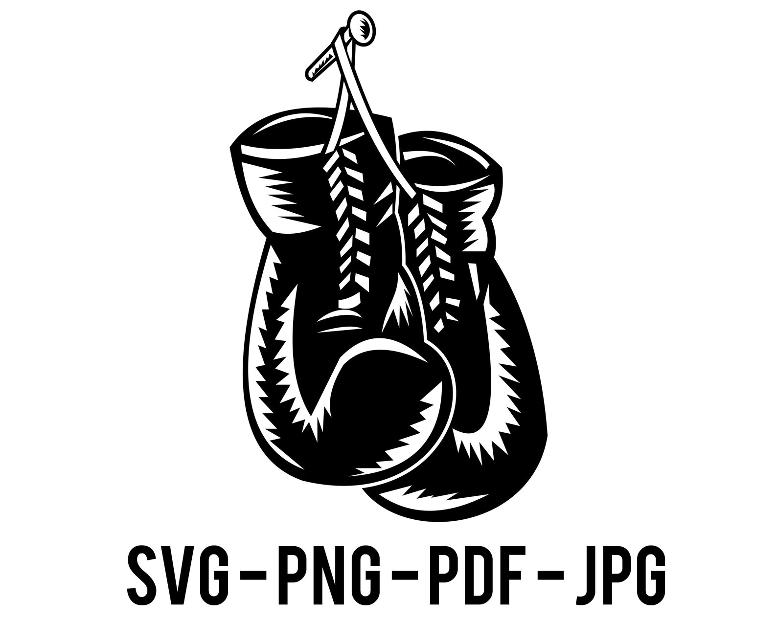 Boxing Gloves Boxingbox Stencil Clipart SVG PNG Pdf - Etsy