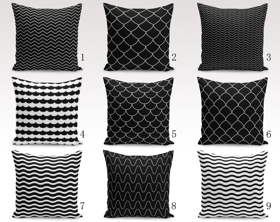Refined Geometry: Achieve a Sleek and Modern Look With Black Pillow ...