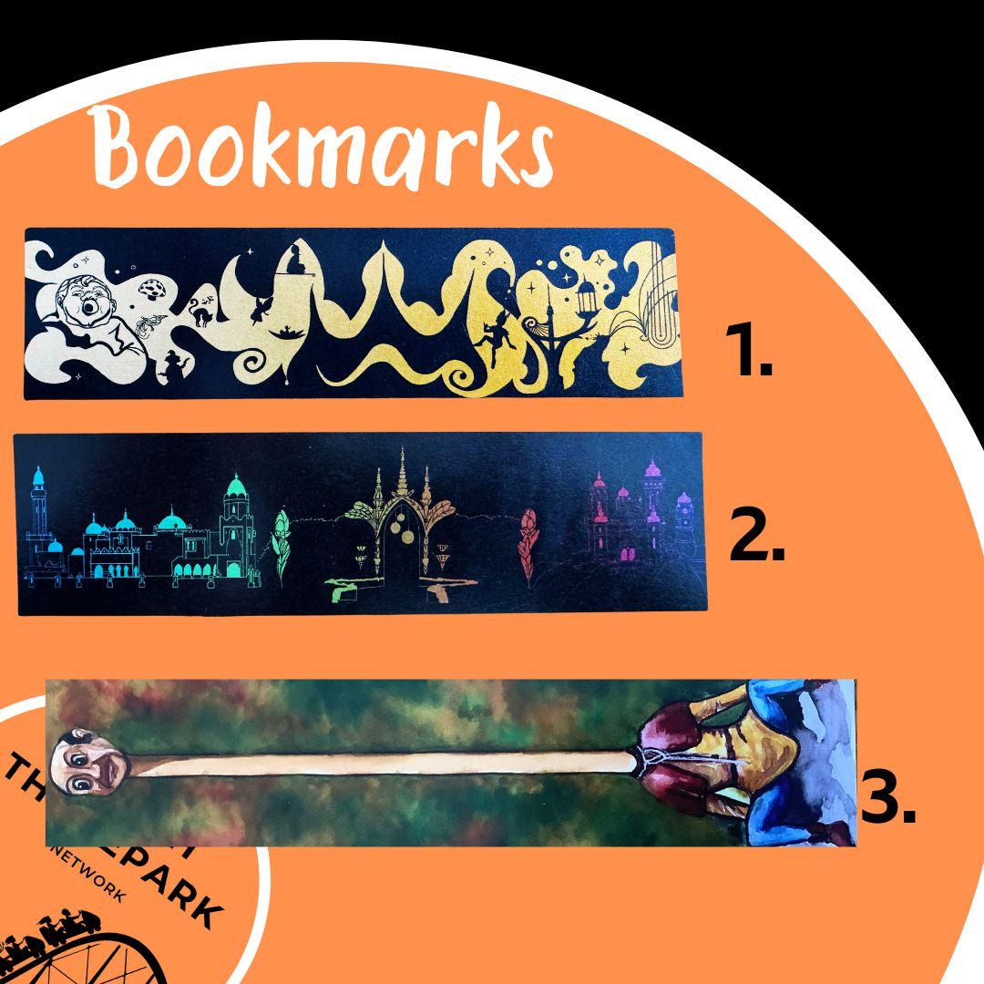 Efteling Inspired Bookmark Set – Shimmering Skyline & Silhouette ...