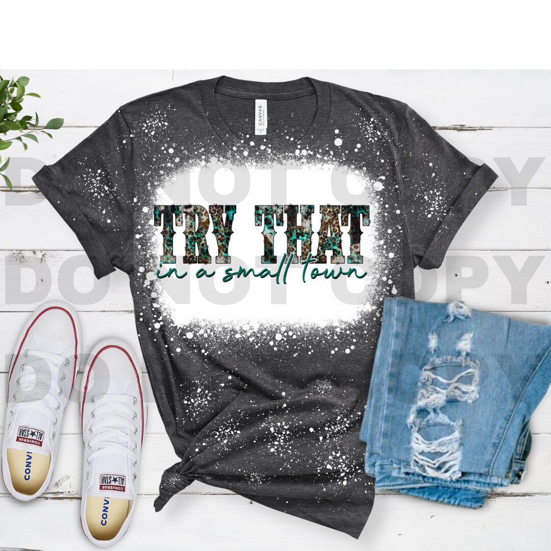 Colorful Small Town T-shirt - Etsy
