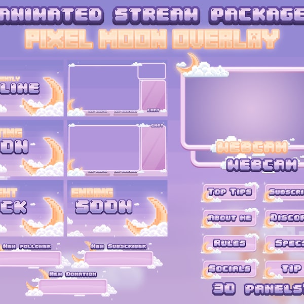 Pixel Art Twitch Overlay - Etsy