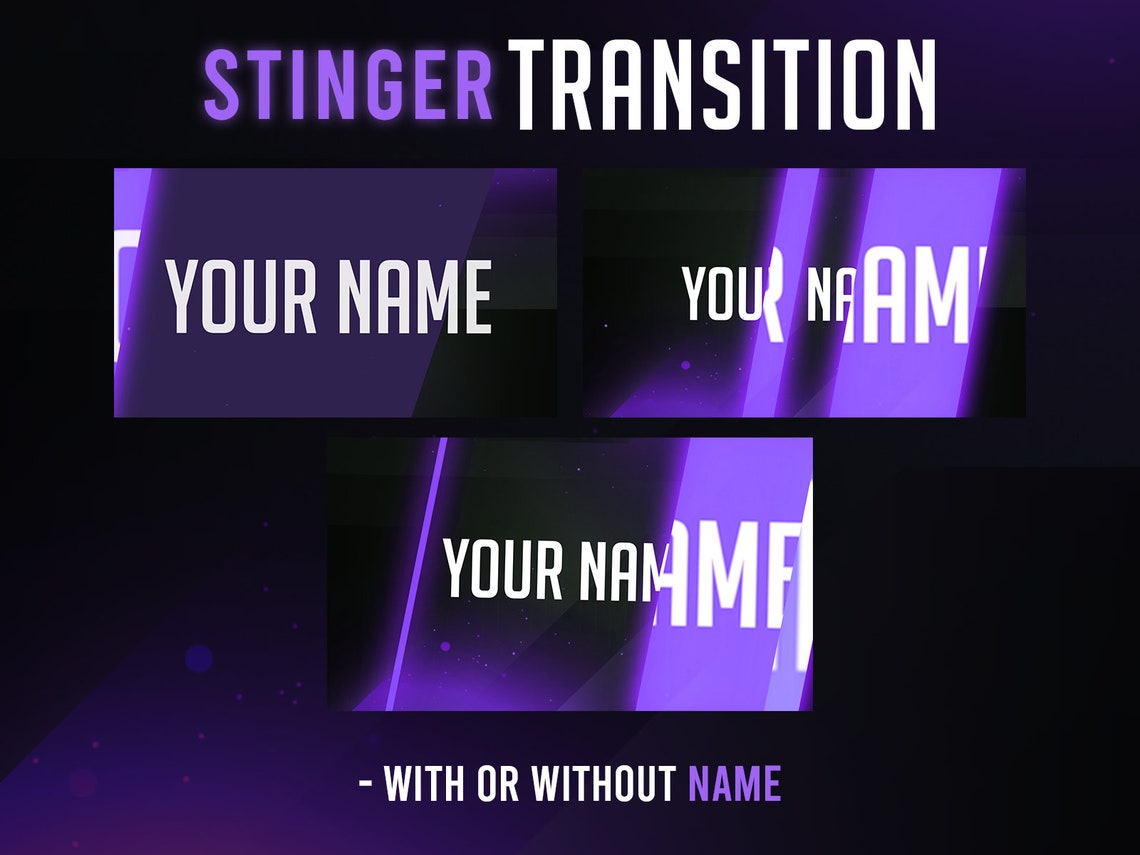 ANIMATED Purple Twitch Full Package | Purple Live Pack | Simple Purple ...