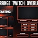 Animated Orange Twitch Overlay Package | Orange Twitch Overlay Animated ...