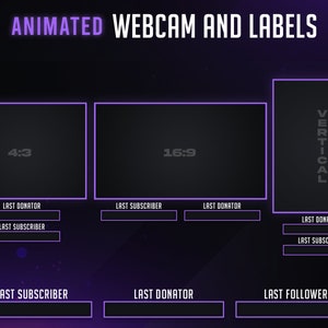 ANIMATED Purple Twitch Full Package | Purple Live Pack | Simple Purple ...