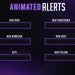 ANIMATED Purple Twitch Full Package Purple Live Pack Simple Purple ...