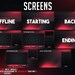 Animated Red Overlay Package | Red Twitch Overlay Pack | Scenes ...