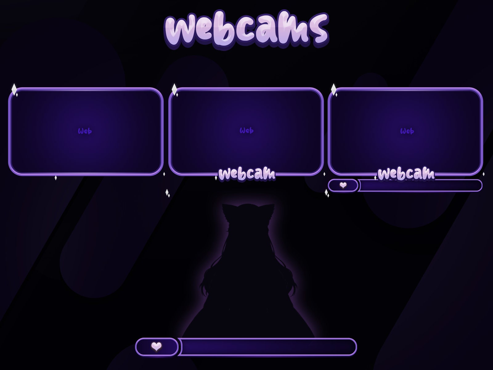 Purple Twitch Package Purple Twitch Overlay Purple Stream Package ...