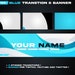Animated Blue Twitch Overlay Package Blue Twitch Overlay Animated ...