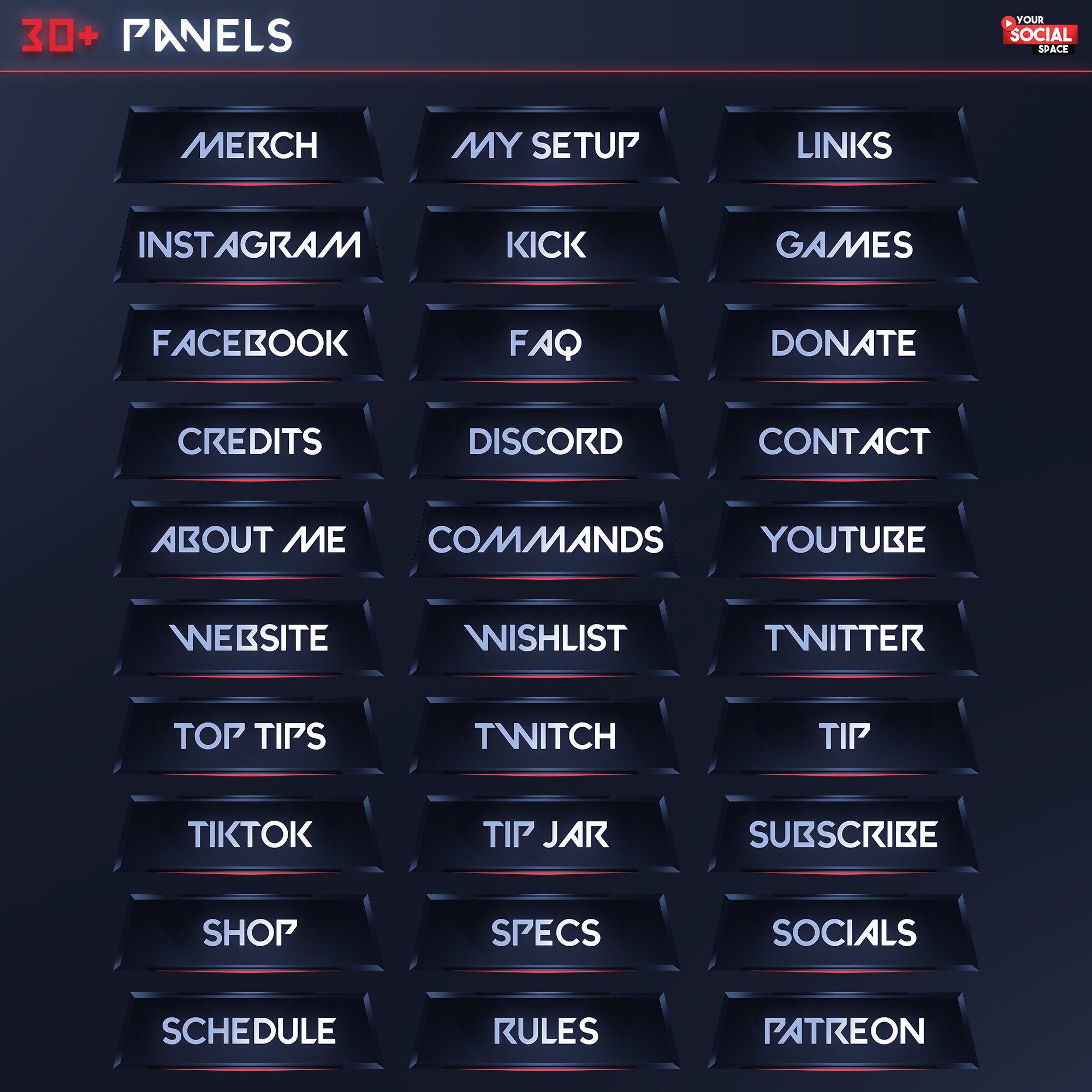 ANIMATED Valorant Stream Overlay | Valorant Live Stream Pack | Red ...