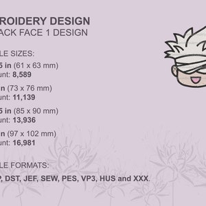 Anime Embroidery Design Pack, Machine Embroidery File, Anime Fan Art ...