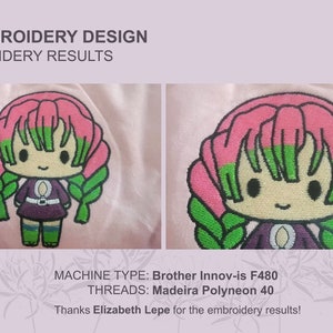 Love Anime Fan Art Embroidery, Instant Download, Anime Embroidery ...