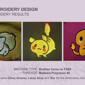 Anime Embroidery Design Pack, Instant Download, Machine Embroidery File ...