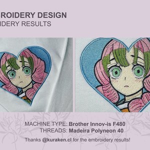 Machine Embroidery File, Anime Embroidery Design, Anime Fan Art ...