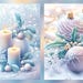 Light Blue Christmas Digital Paper: Winter Holiday Scrapbook & Crafts ...