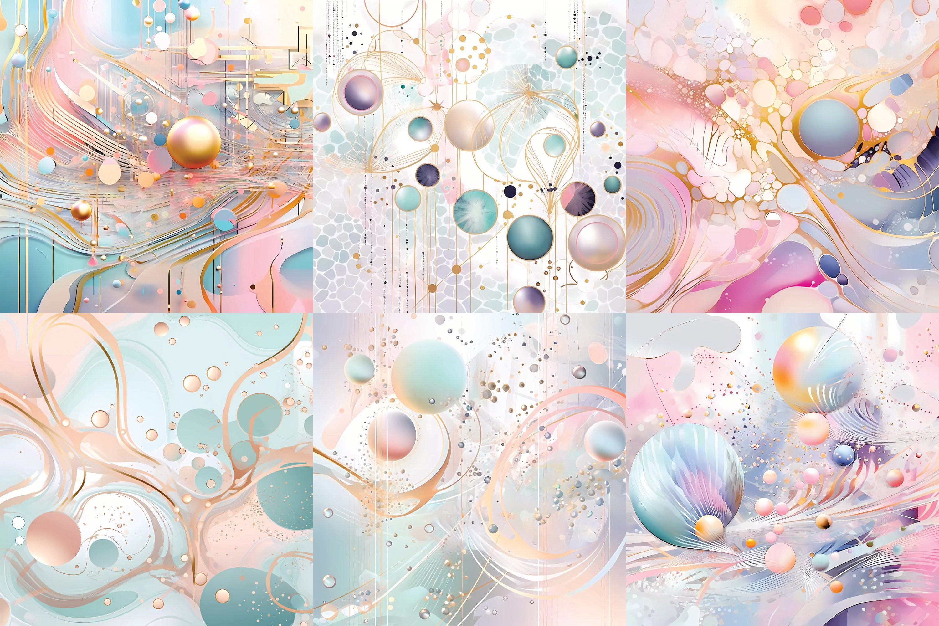 Abstract Pastel Background Printable Digital Papers. Ideal for Posters ...