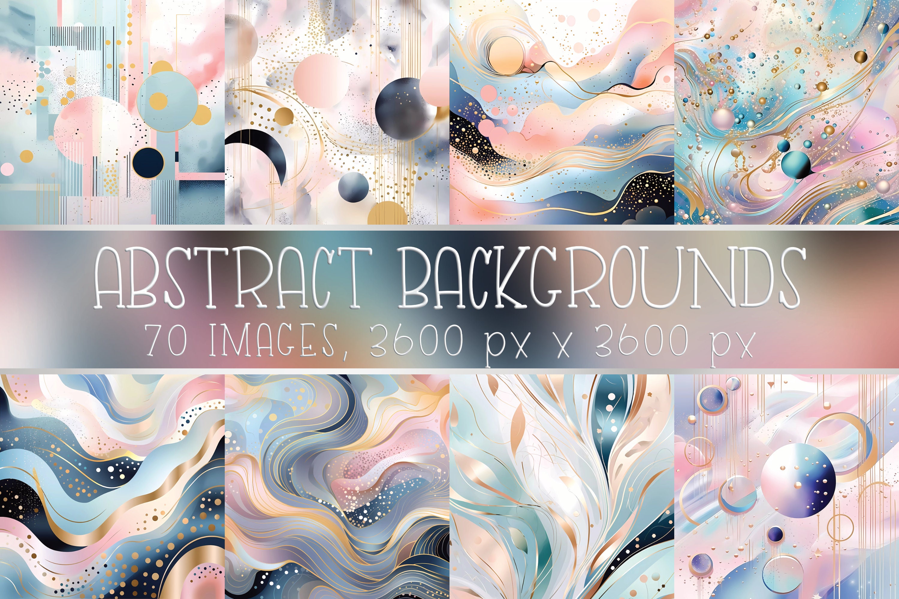 Abstract Pastel Background Printable Digital Papers. Ideal for Posters ...