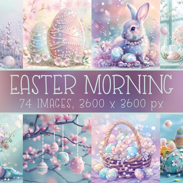 Easter Digital Paper - Etsy