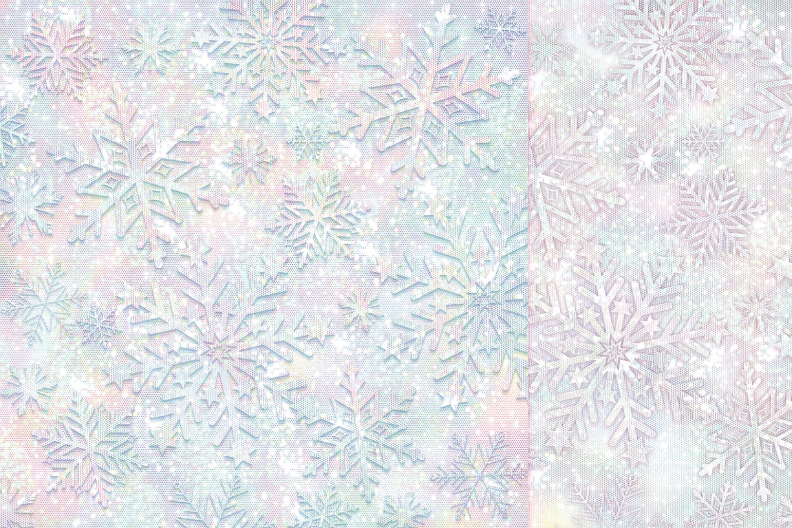 Pastel Snowflake Pattern Digital Papers: Christmas Winter Background ...