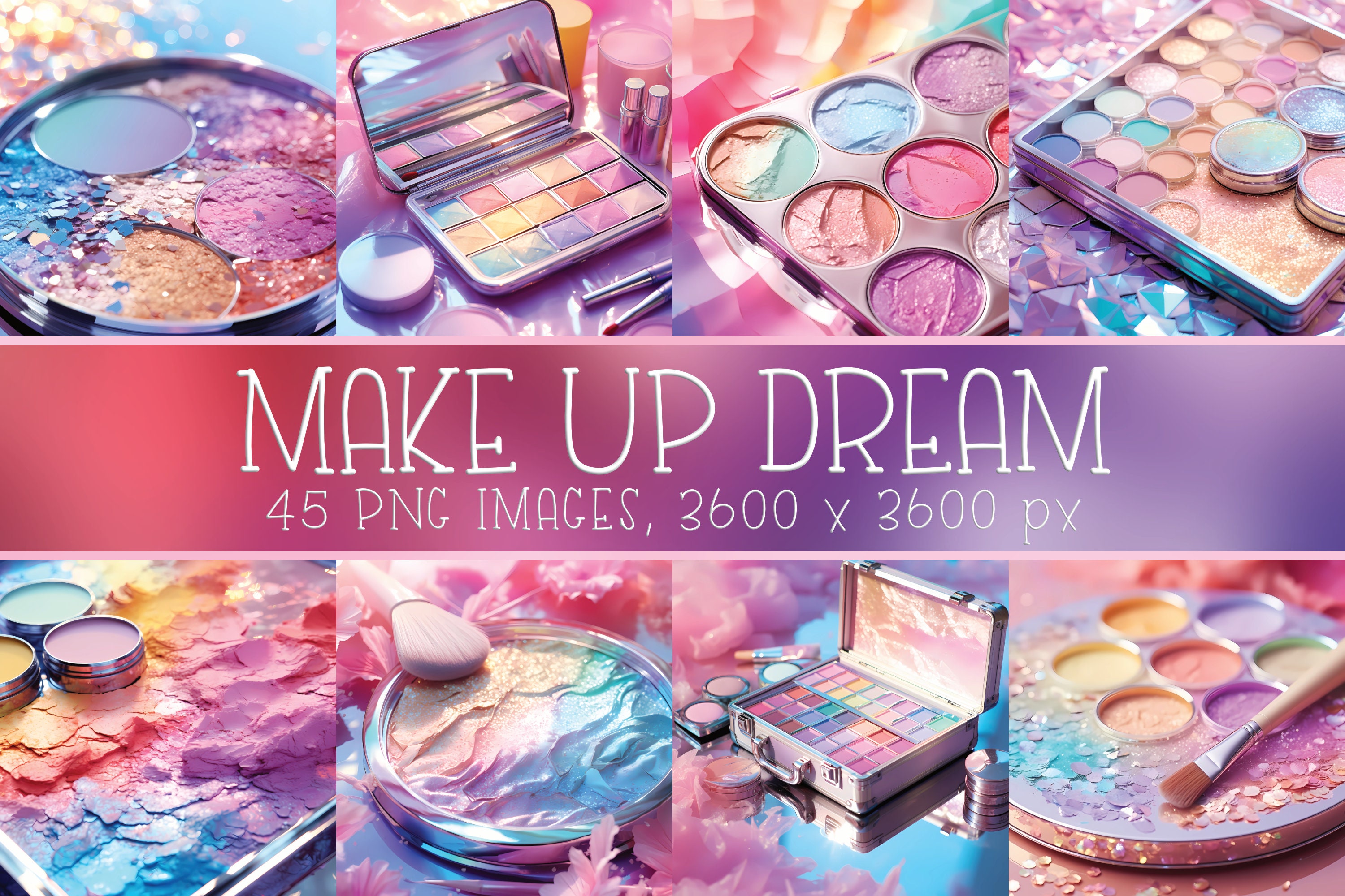 Pastel Beauty Make up Background Printable Digital Papers for Business ...