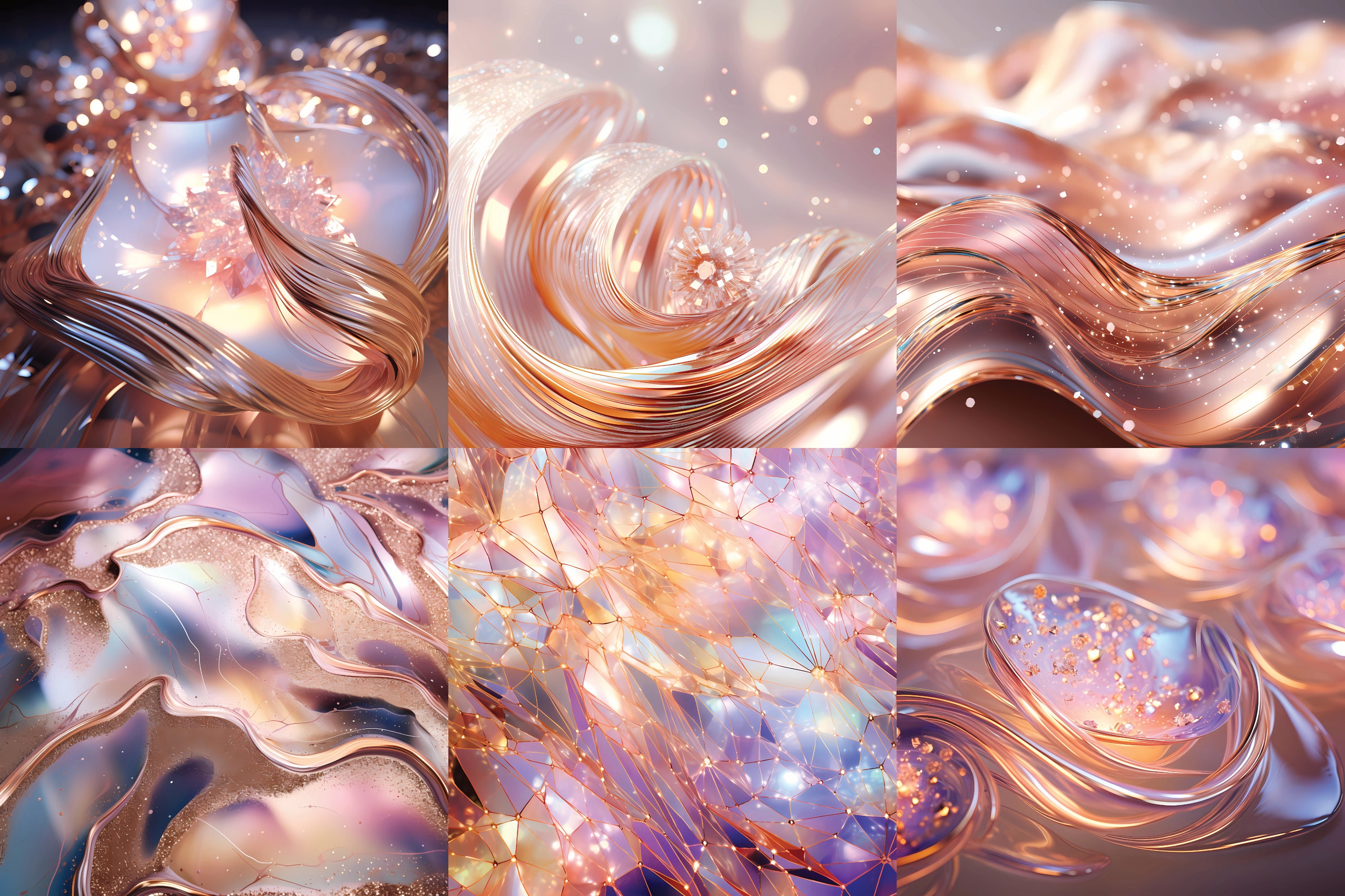 Luxurious Rose Gold Background Printable Digital Papers. Ideal for ...