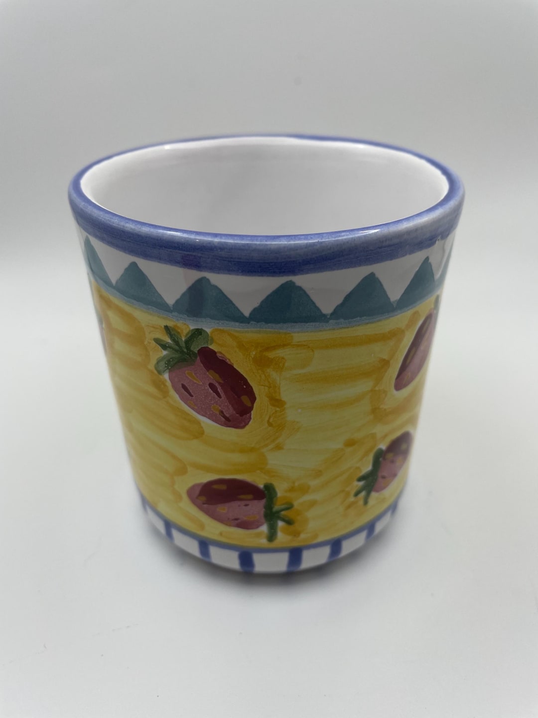 Charming Vintage Blueberry Dish Handcrafted Ceramic From Portugal - Etsy
