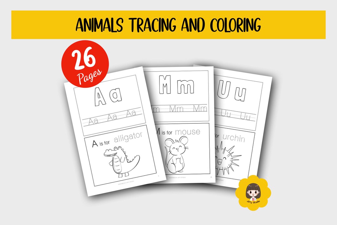 26 Printable Alphabet - Tracing Worksheets - Coloring Pages ...