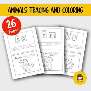 26 Printable Alphabet - Tracing Worksheets - Coloring Pages ...