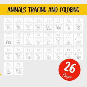 26 Printable Alphabet - Tracing Worksheets - Coloring Pages ...