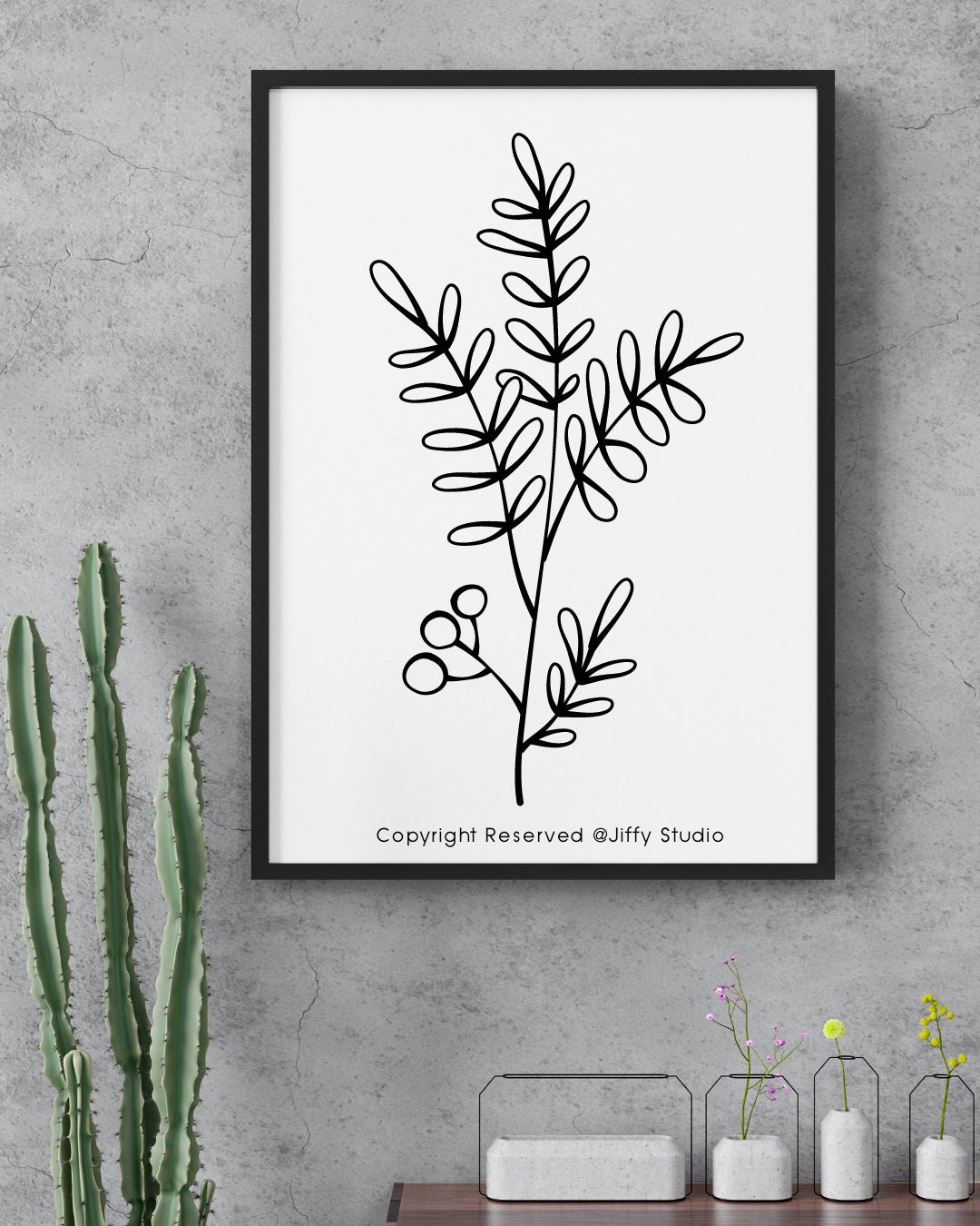 Botanical Line Art, Minimalistic Line Flowers, Botanical Line Art ...