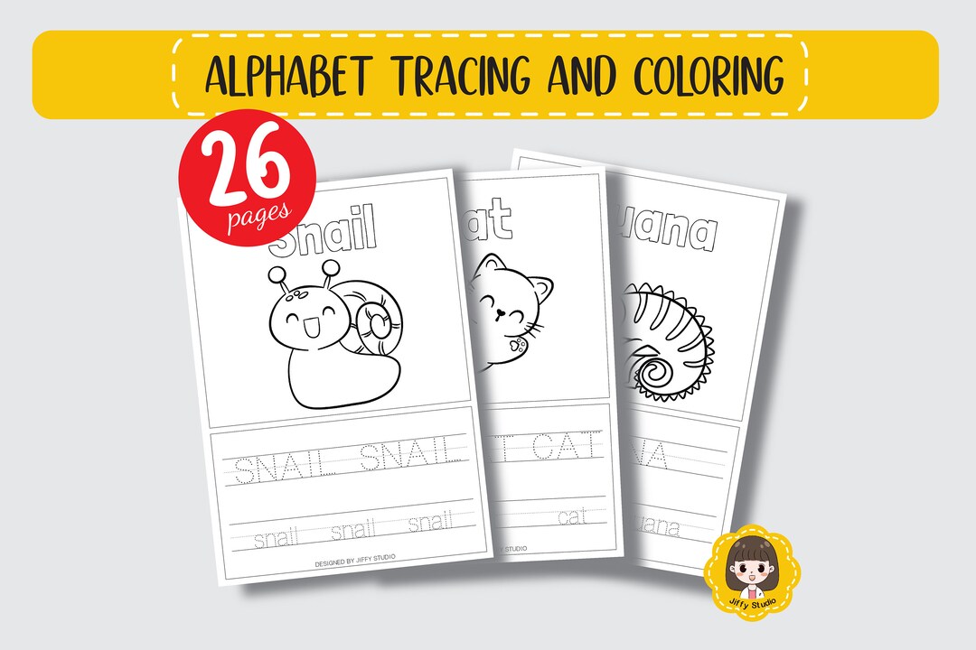 Uppercase and Lowercase Alphabet - Tracing Worksheets - Coloring Pages ...