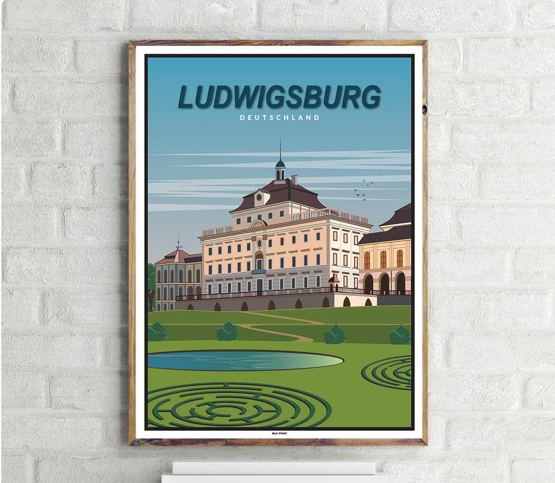 Ludwigsburg (1) - Vintage Travel Poster - Etsy