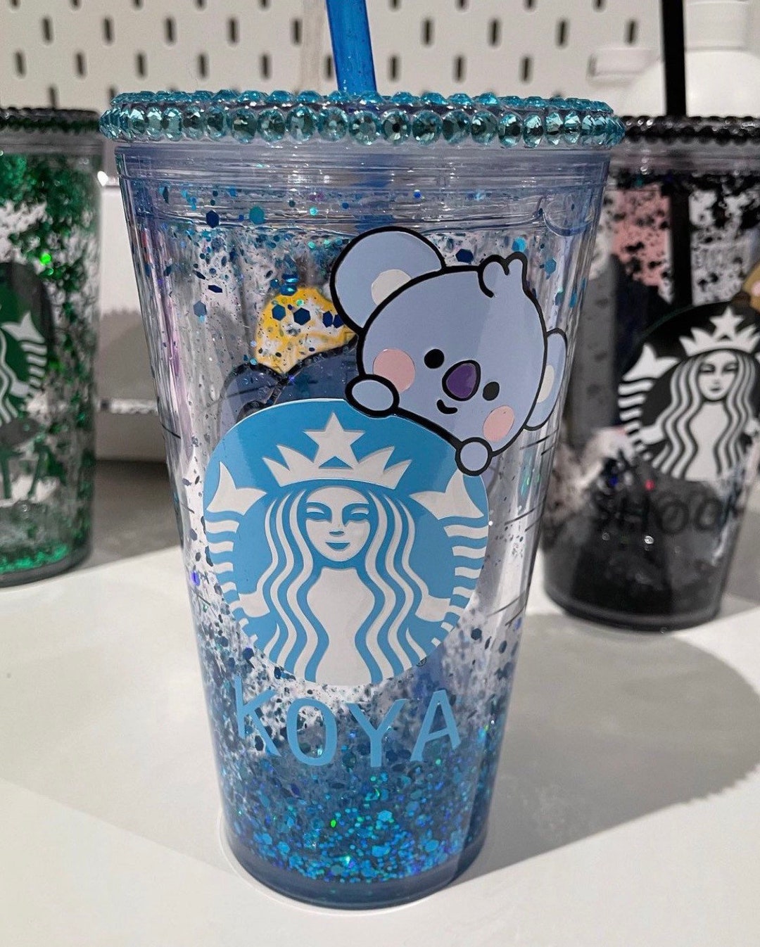 Baby Koya Inspired Tumbler Koya Cup BT21 Snowglobe Tumbler - Etsy