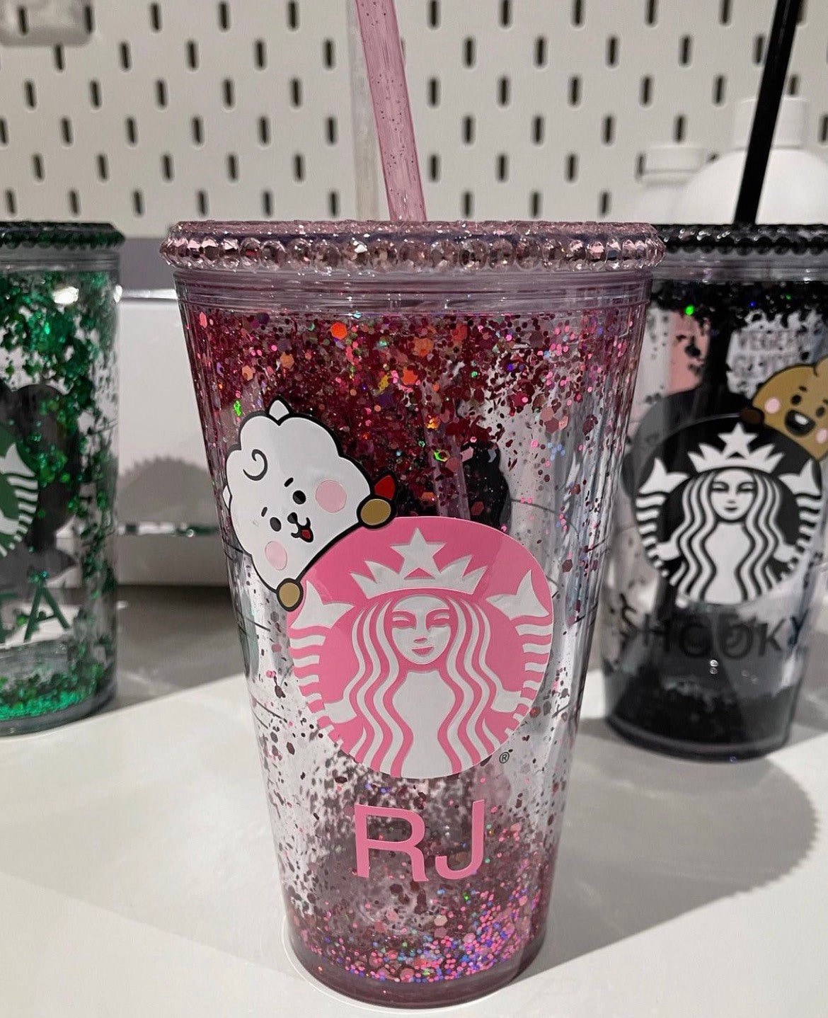 Baby RJ Inspired Tumbler RJ Cup BT21 Snowglobe Tumbler - Etsy