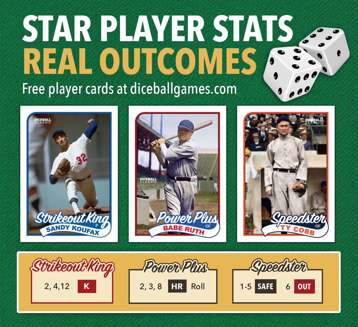 DICEBALL Easy Baseball Simulator Game With Dice – Educational for ...