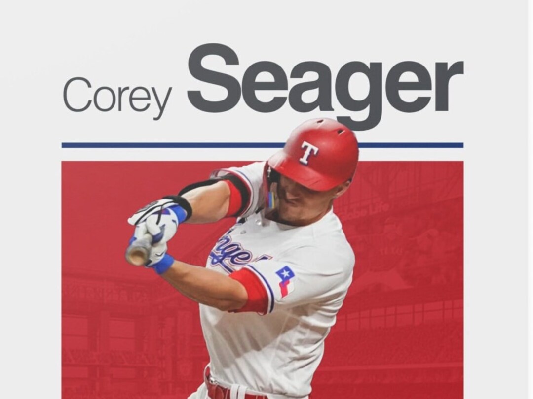 Corey Seager Rangers All-star Poster - Etsy