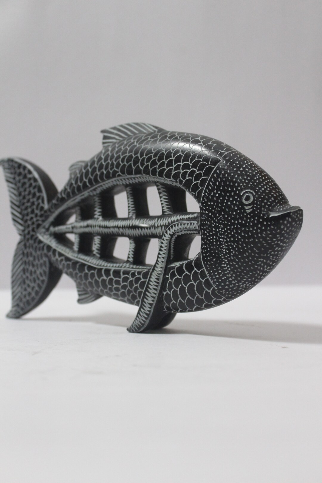 Skeleton Fish Stone Statue Pallava Sculpture 4.3 Inches - Etsy