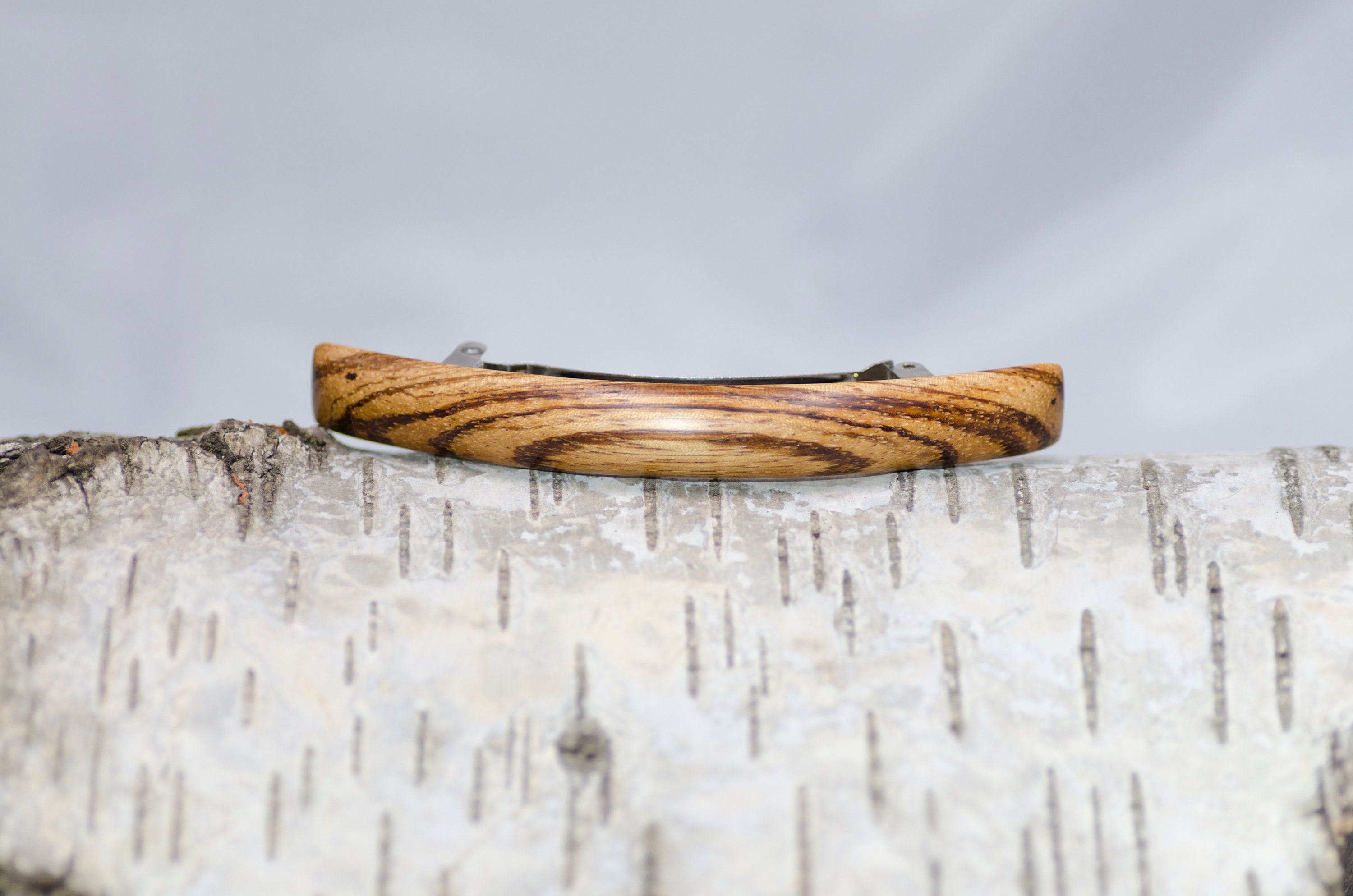 Large Hair Clip for Women / Thick Hair Barrette Wood Hair Clip / Long ...