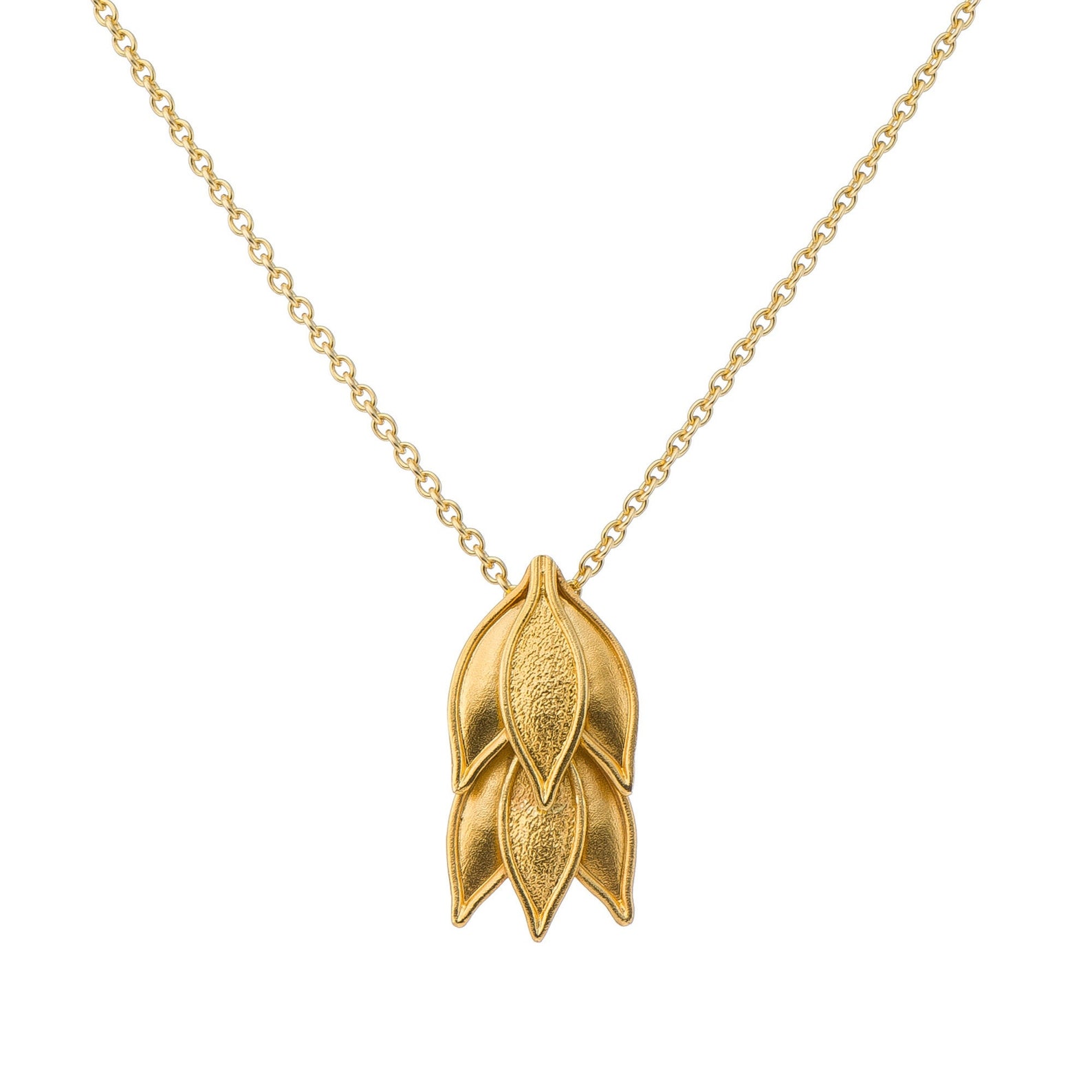18K Byzantine Gold Laurel Pendant - Etsy