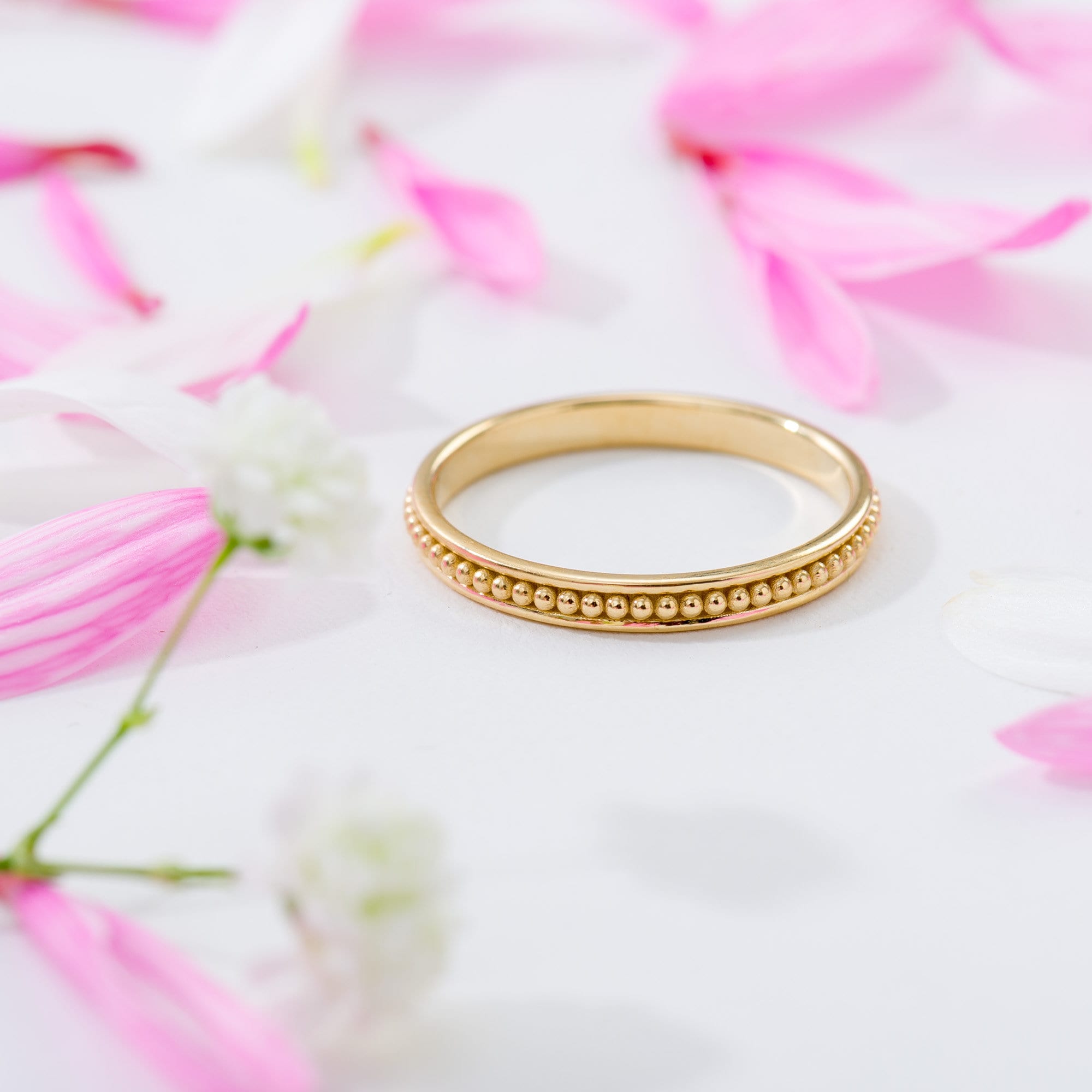 Eternity Gold Granulation Ring - Etsy