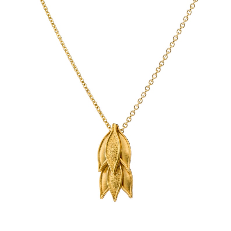 18K Byzantine Gold Laurel Pendant - Etsy