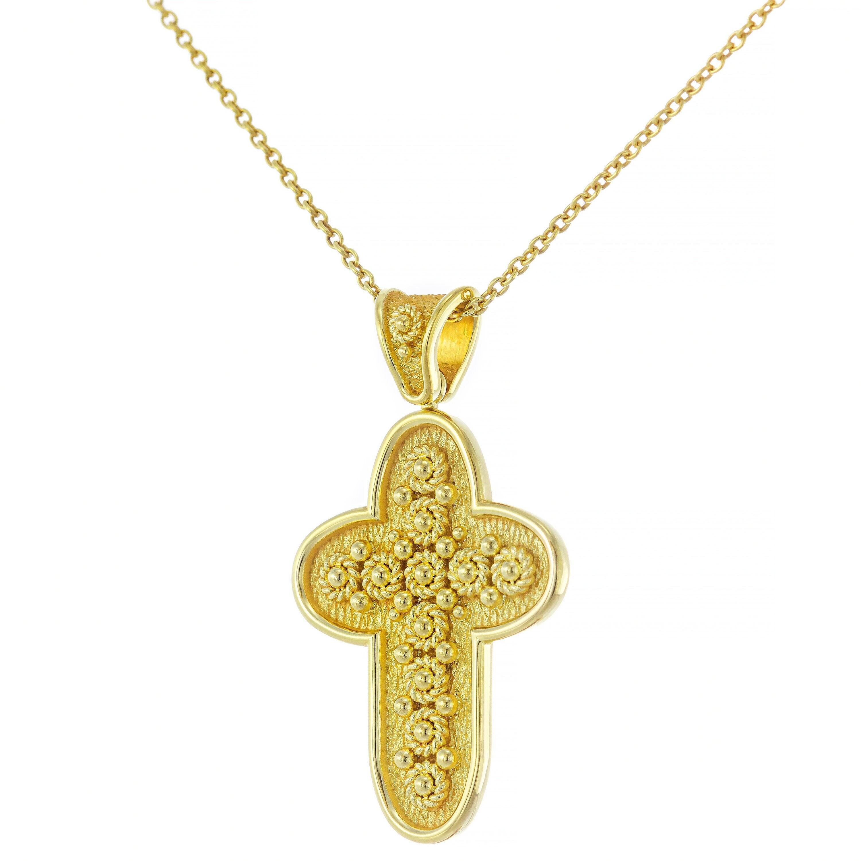 Byzantine Rounded Cross Pendant - Etsy