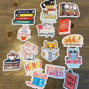 15 Book Tok Sticker Bundle / Bundle of Stickers / Waterproof Sticker ...