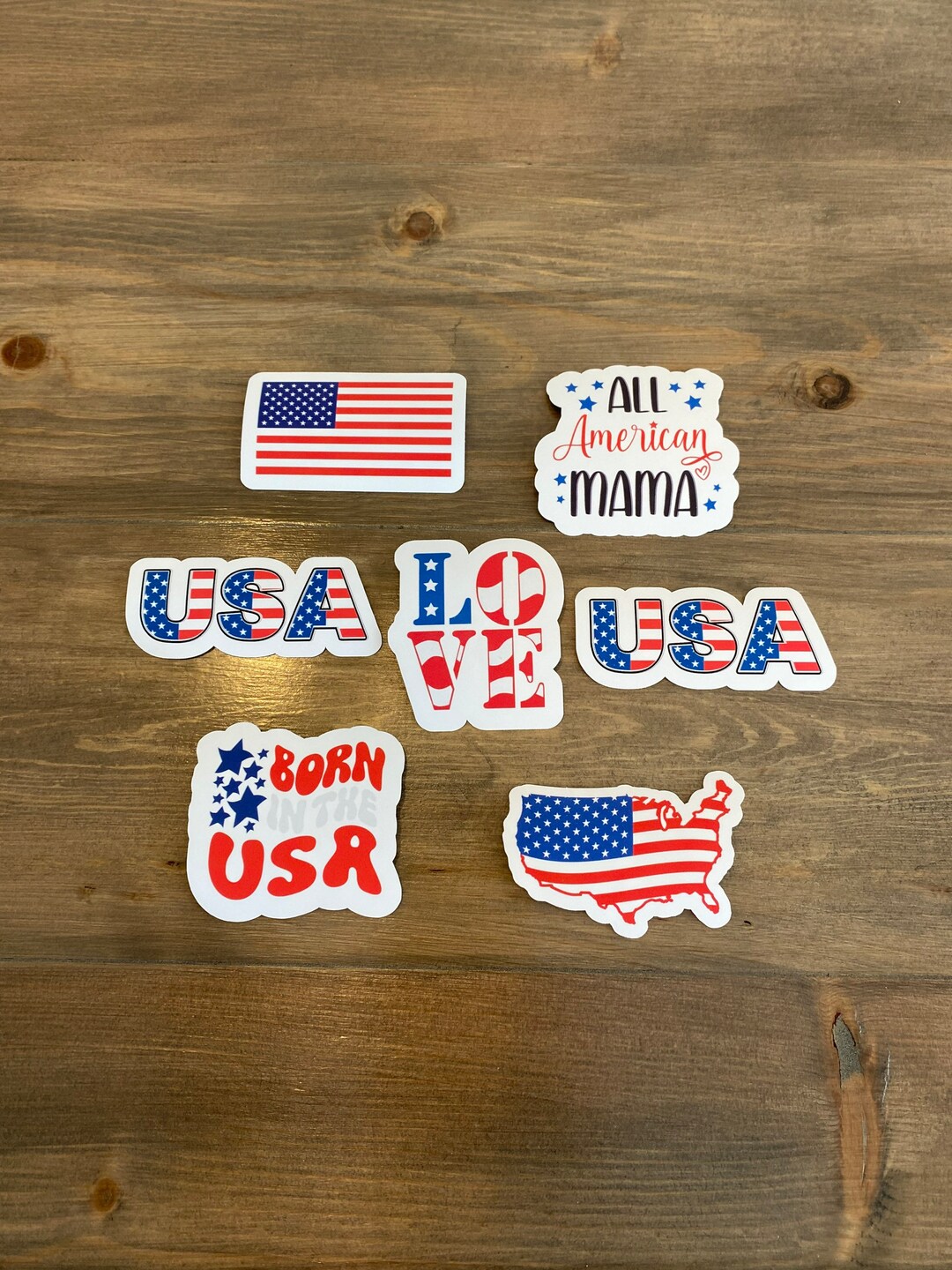 American Flag Sticker Bundle / USA Flag / Proud American Sticker Bundle ...