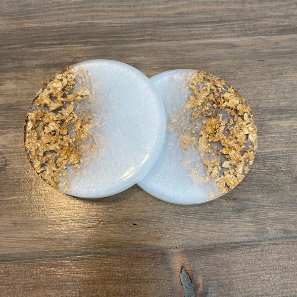 Gold Coasters - Etsy