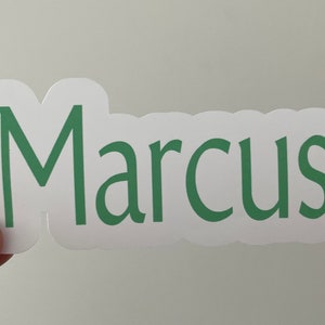 Personalized Name Stickers / Name Labels / Waterproof Vinyl Stickers ...