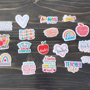 Teacher Appreciation Sticker Bundle / Bundle of Stickers / Educator ...